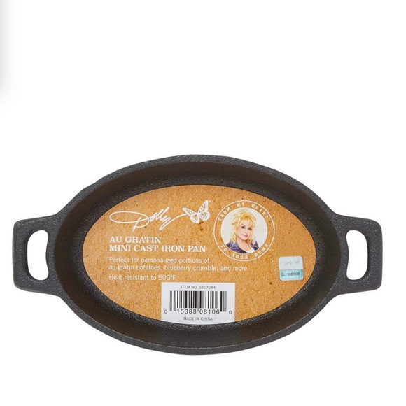 Dolly Parton | Kitchen | New Dolly Parton Au Gratin Mini Cast Iron Pan ...